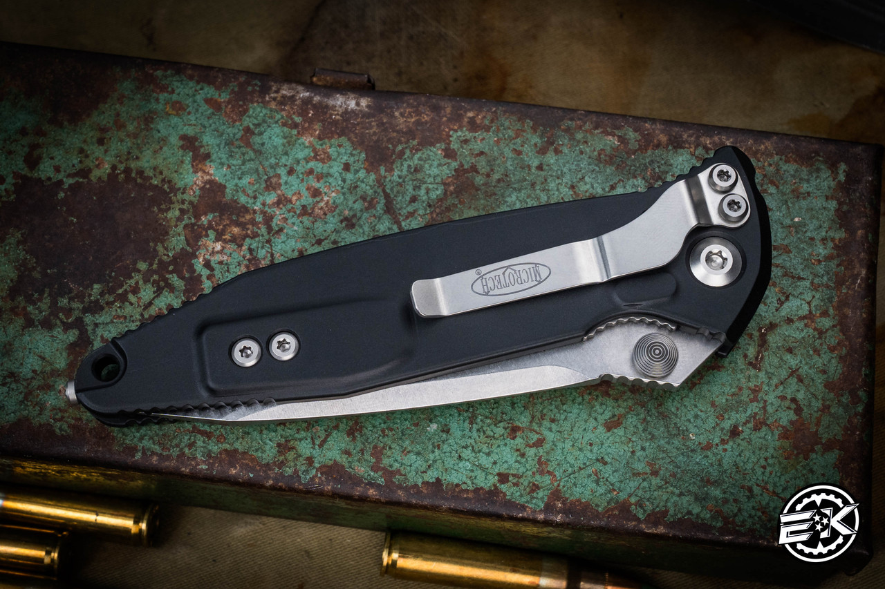 Microtech Socom Elite Manual Folding Knife Black 4 Tanto Stonewash 161 10