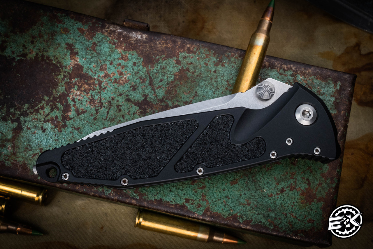 Microtech Socom Elite Manual Folding Knife Black 4 Tanto Stonewash 161 10