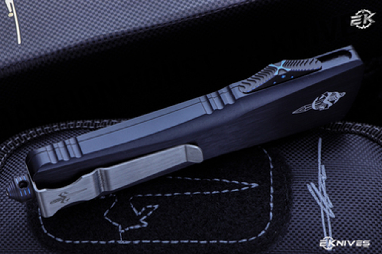 Marfione Custom Combat Troodon Hellhound Blue Ringed Accents 38 Tanto