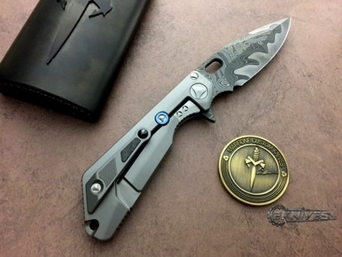 Microtech Marfione Custom MSG 3.5 Carbon Fiber Armor Core Damascus