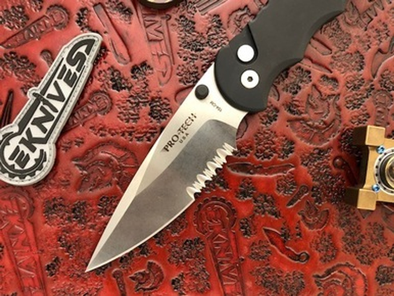 Protech Tr 4 Tactical Response Button Lock Manual Knife Ma 4 Stonewash