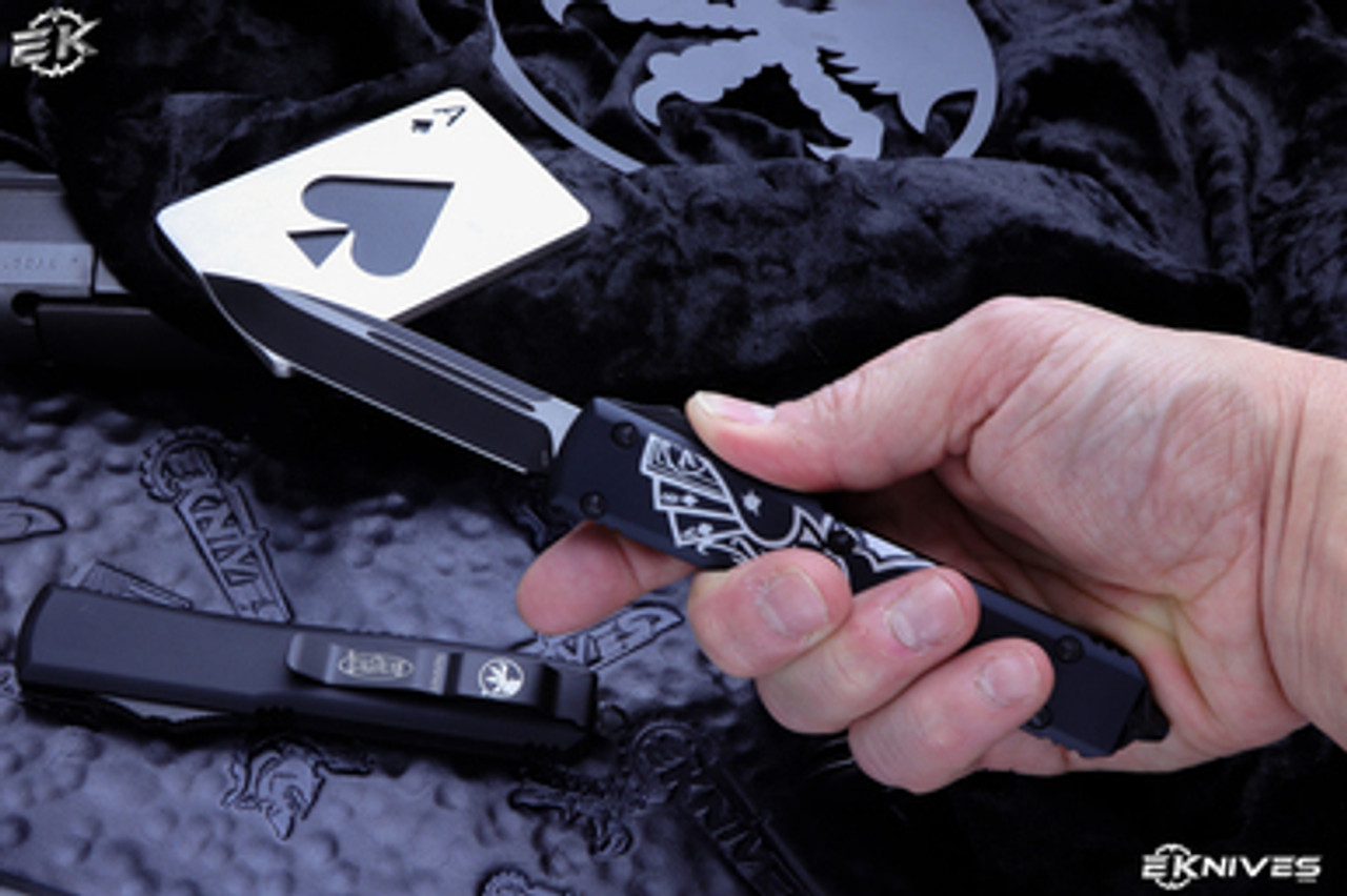 Microtech Ultratech Otf Automatic Knife Dead Mans Hand Drop Point 121 1dm