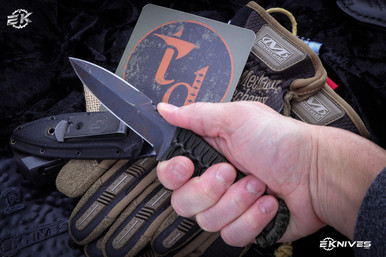 Tracker Dan "Hammershark" OD Green Wrap Fixed Blade Knife