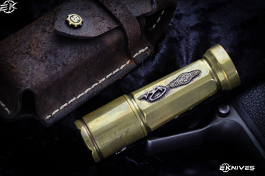 Starlingear Ryk Maverick Custom Lum-Dawson Flashlight, Brass (Preowned)