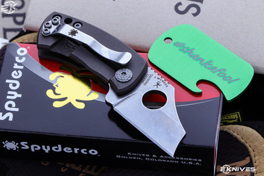 Jonathan Mcnees Custom/Spyderco McBee Titanium 1.5" XHP Stonewash