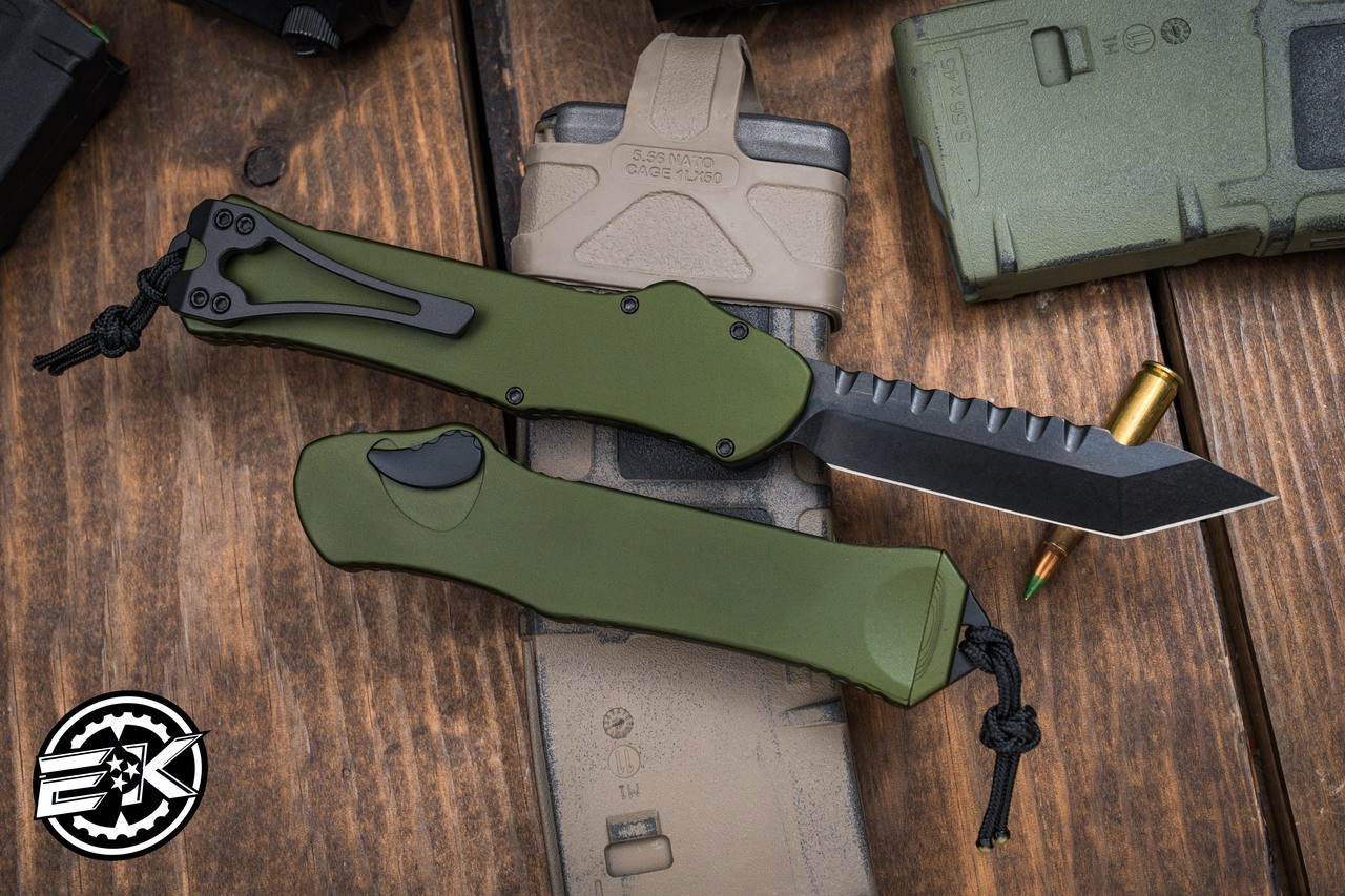 Heretic Knives Hydra V3 Green Otf Automatic Knife 36 Dlc Tanto