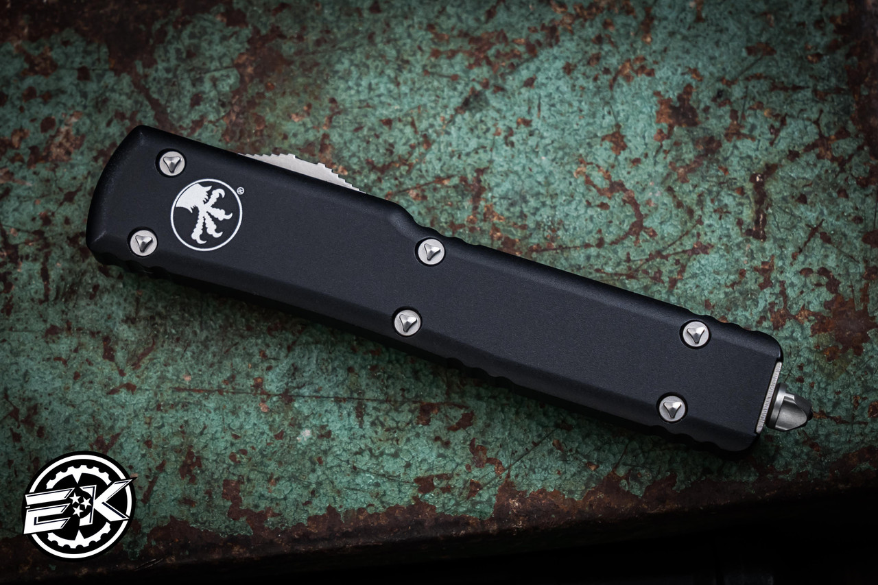 Microtech Utx 70 Otf Automatic Knife Black 24 Tanto Stonewash