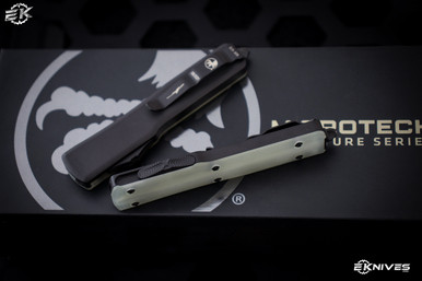 Microtech UTX-70 Jade Green G10 Signature Series OTF Automatic Knife 2. ...