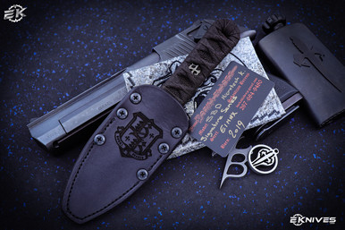 Microtech/Borka Blades SBD Custom Wrap 4.4" DLC Dagger, Sheath #11