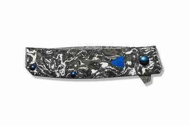Benchmade Oeser "Tengu" Marble Carbon Fiber Flipper Knife 2.8" Tanto ...