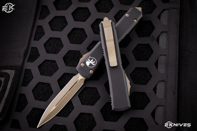 Microtech Ultratech OTF Automatic 3.4" Dagger Bronze Stonewash ...