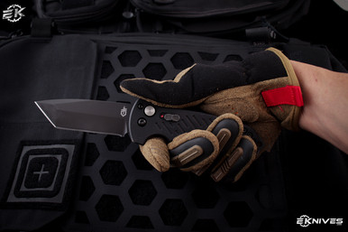 Gerber Auto 06 Automatic Knife Black Aluminum 3.6" Black Tanto