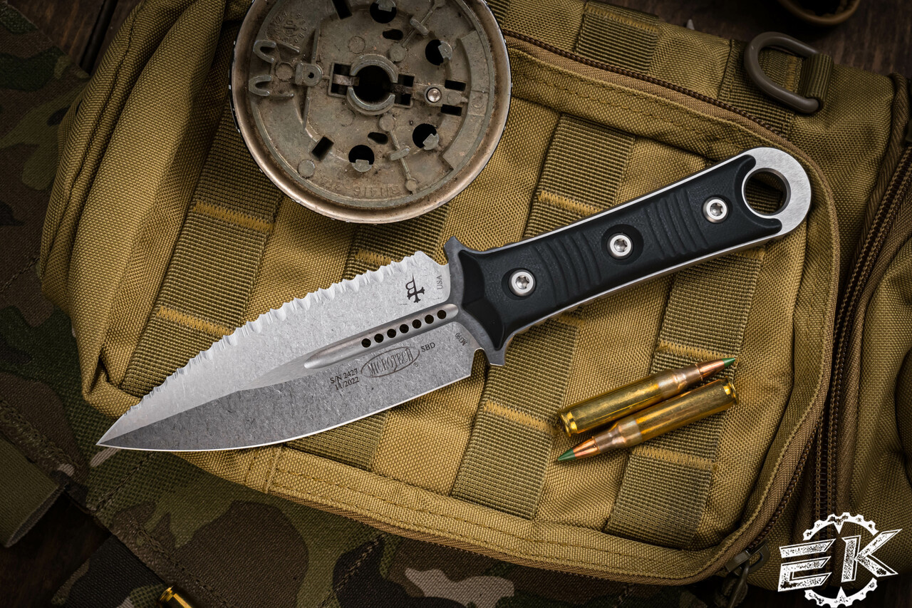 Microtechborka Blades Sbd Fixed Blade Knife Black G10 43 Dagger