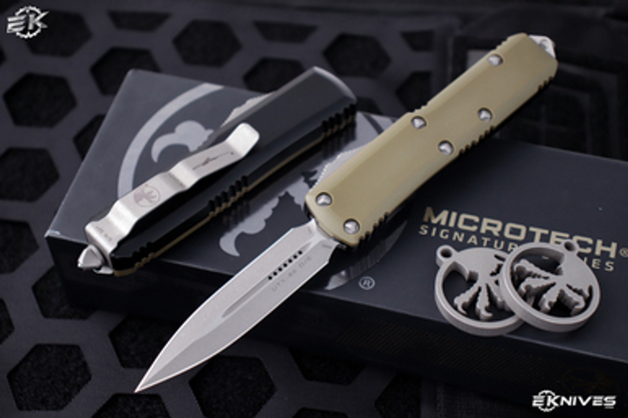 Microtech Utx 85 Od Green G10 Signature Series Otf Knife 3 Dagger