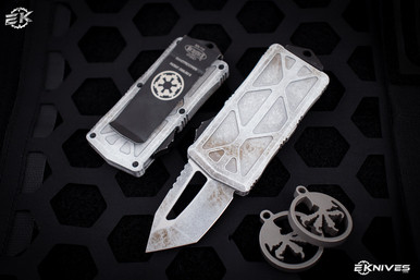 Microtech Sandtrooper Exocet Money Clip OTF Knife 1.9" White Distressed ...