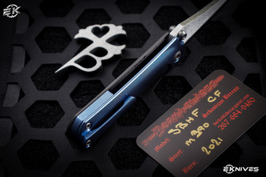 Borka Blades SBHF Unidirectional Carbon Fiber Chisel Grind Satin Knife