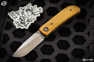 Jonathan McNees Custom "Sodbuster" Front Flipper Micarta Timascus Clip ...