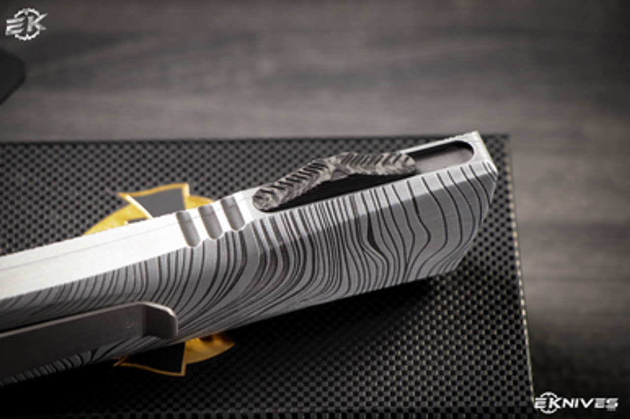Marfione Custom Combat Troodon Beskar Engraved 38 Mirror Polish Hellhound