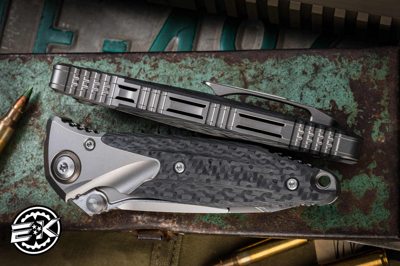 Microtech Socom Bravo Manual Folding Knife Carbon Fiber/Titanium 4 ...