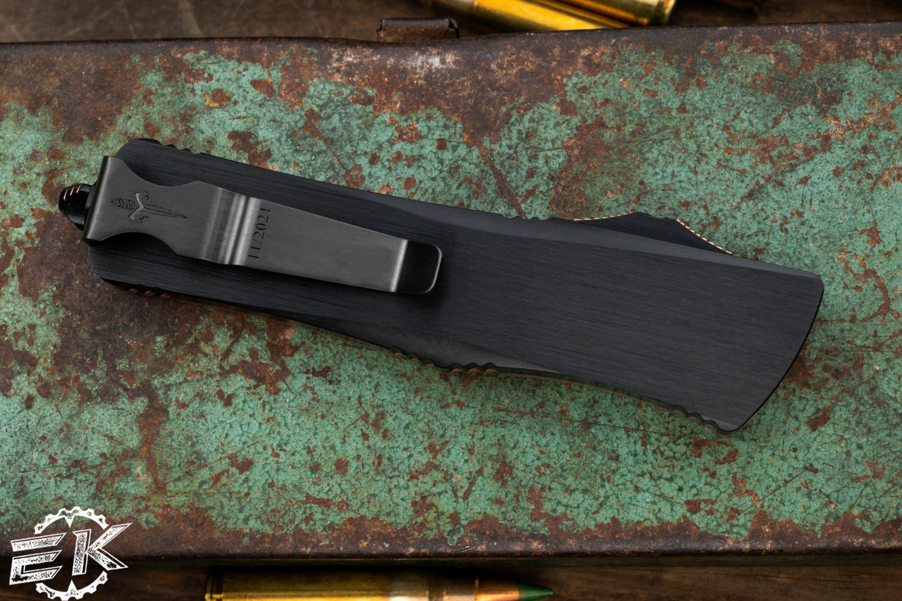 Microtech/Marfione Custom Troodon OTF Automatic Knife Satin Copper 3.0 ...