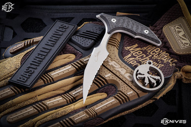 Microtech Bastinelli "Bee" Push Dagger Carbon Fiber Knife 2.5" Bead ...