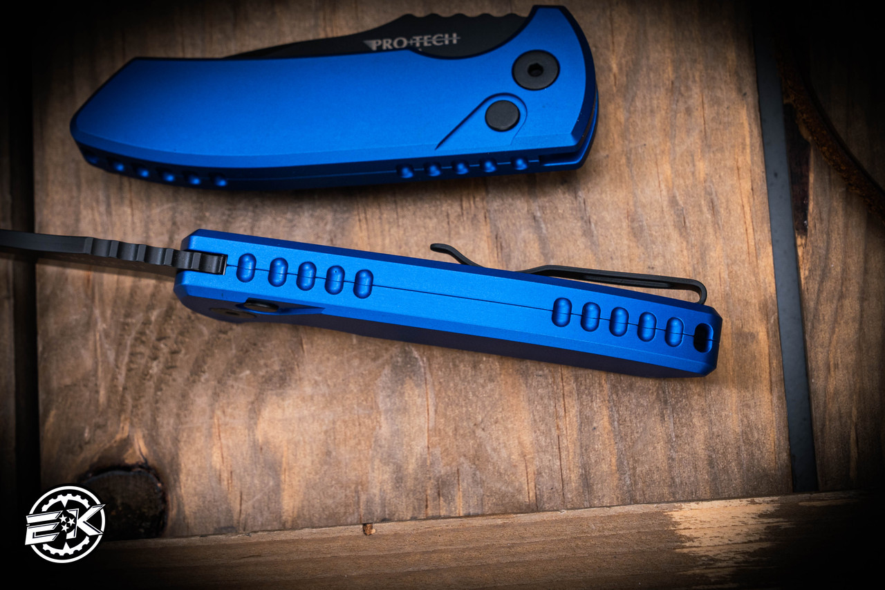 Protech Sbr Short Bladed Rockeye Automatic Folding Knife Blue 25