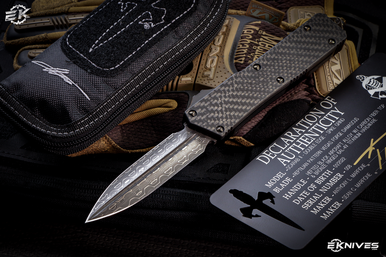 Marfione Custom Scarab II Carbon Fiber OTF Automatic 4" Spike Grind ...