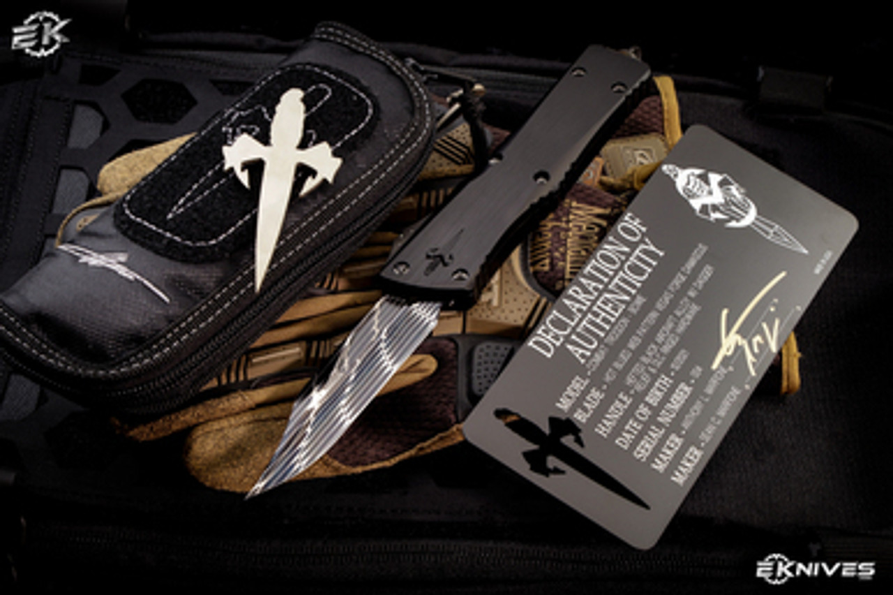 Microtech Marfione Custom Combat Troodon Otf Black Dagger Relief Knife