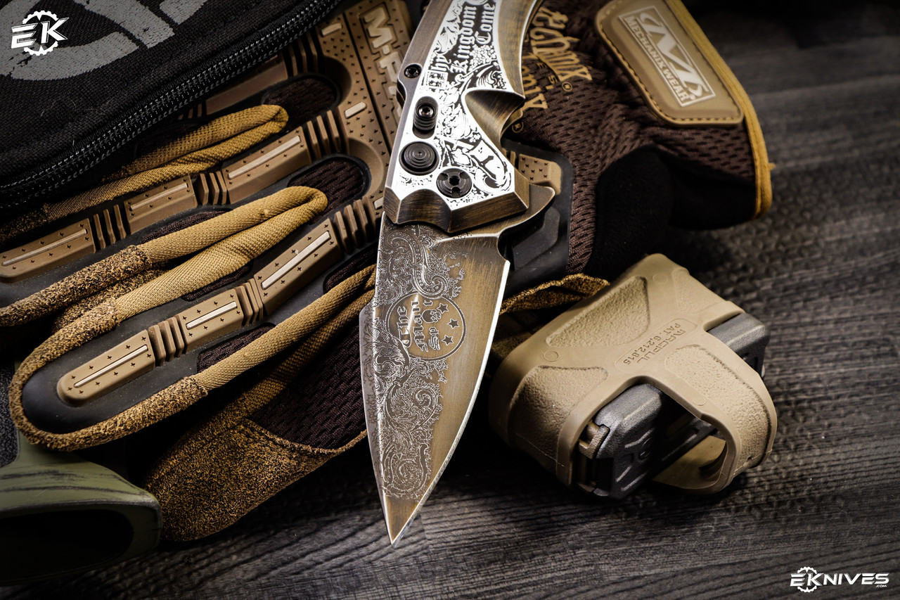 Hogue Knives/Outlaw Ordnance/Manspot X5 Automatic Knife (4" Bronze ...