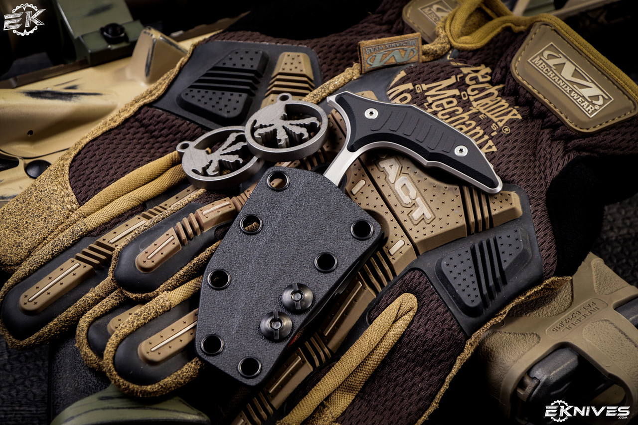 Microtech Bastinelli "Bee" Push Dagger Knife Black G10 2.5" Bead Blast ...