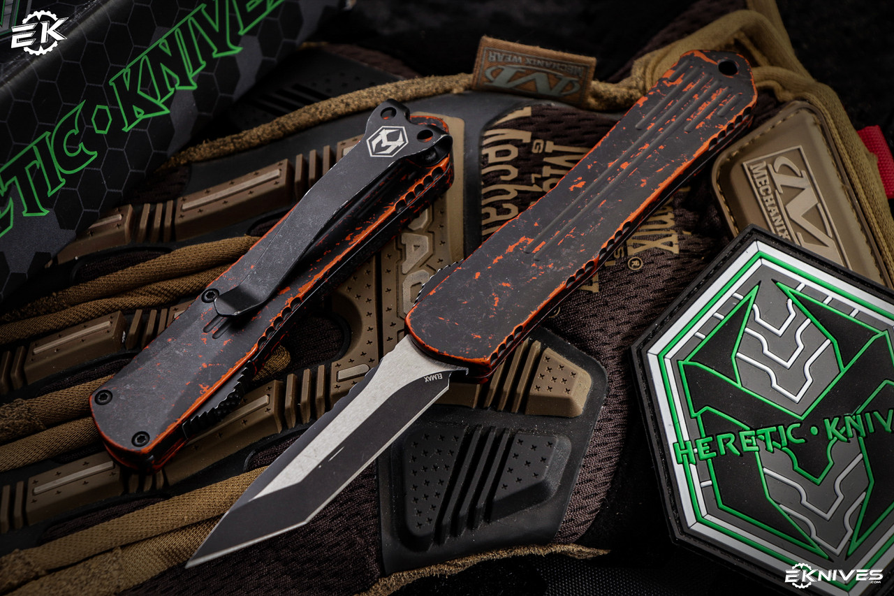Heretic Knives Manticore S Automatic Otf Knife Breakthrough Orange 2