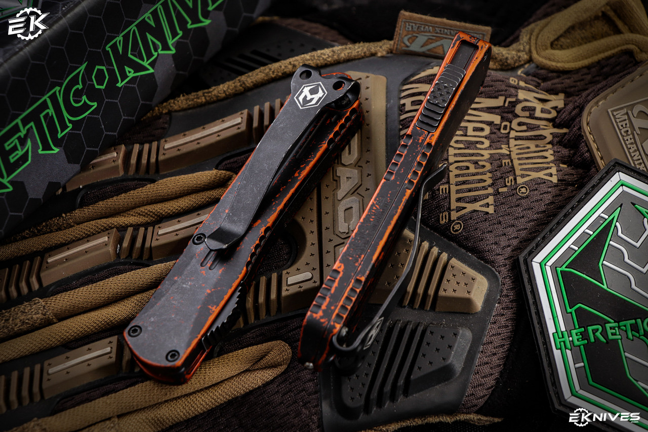 Heretic Knives Manticore S Automatic Otf Knife Breakthrough Orange 2