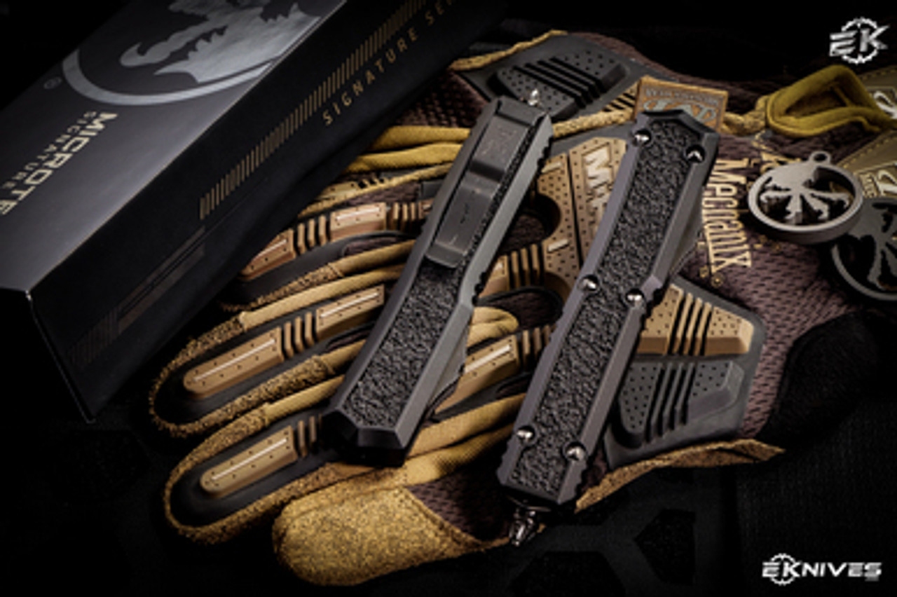 Microtech Makora Shadow Otf Automatic Knife Black 325 Dagger Dlc 206