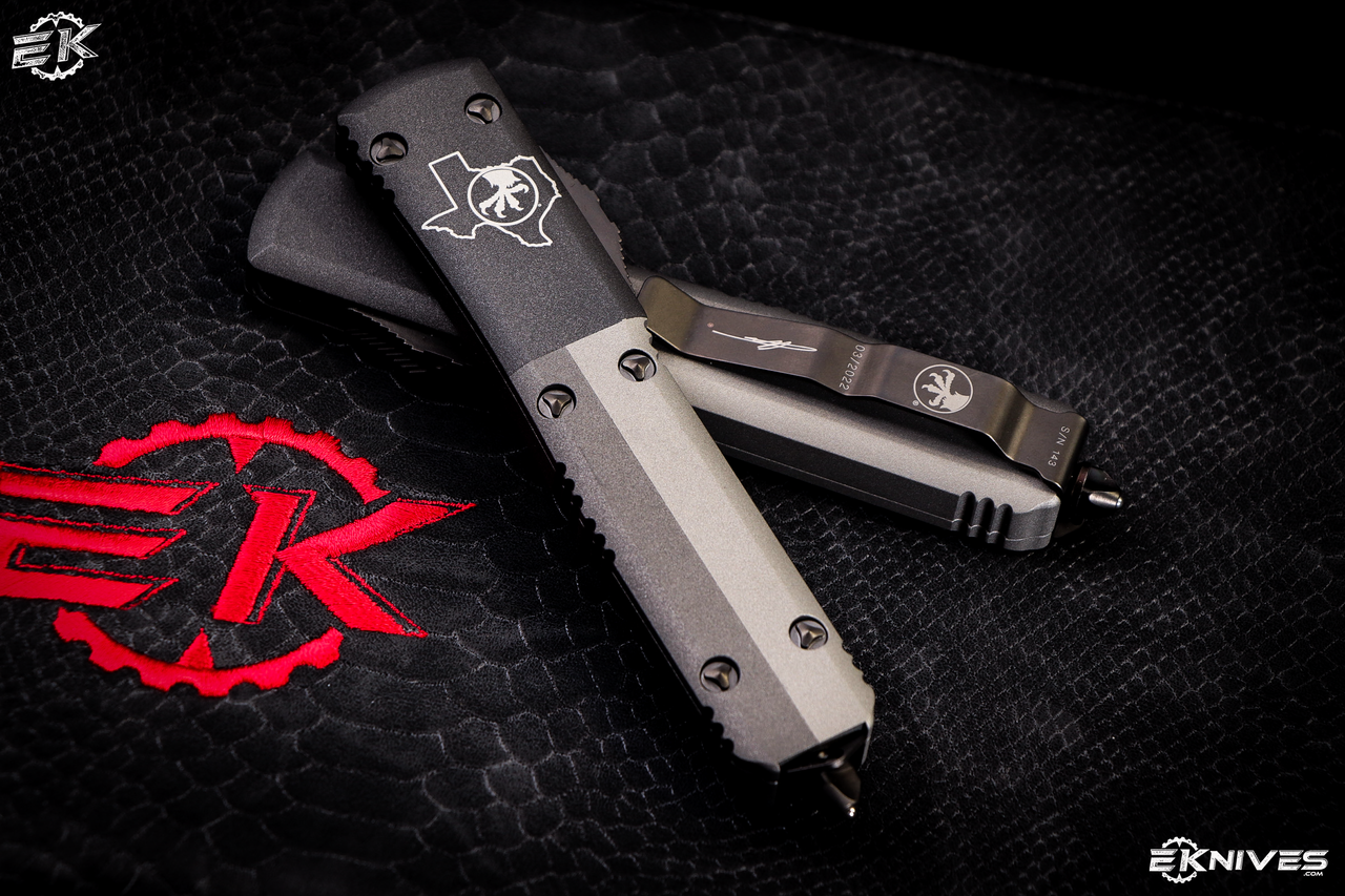 Microtech Ultratech "Blade Show Texas" Black/Gray OTF Automatic Knife 3 ...