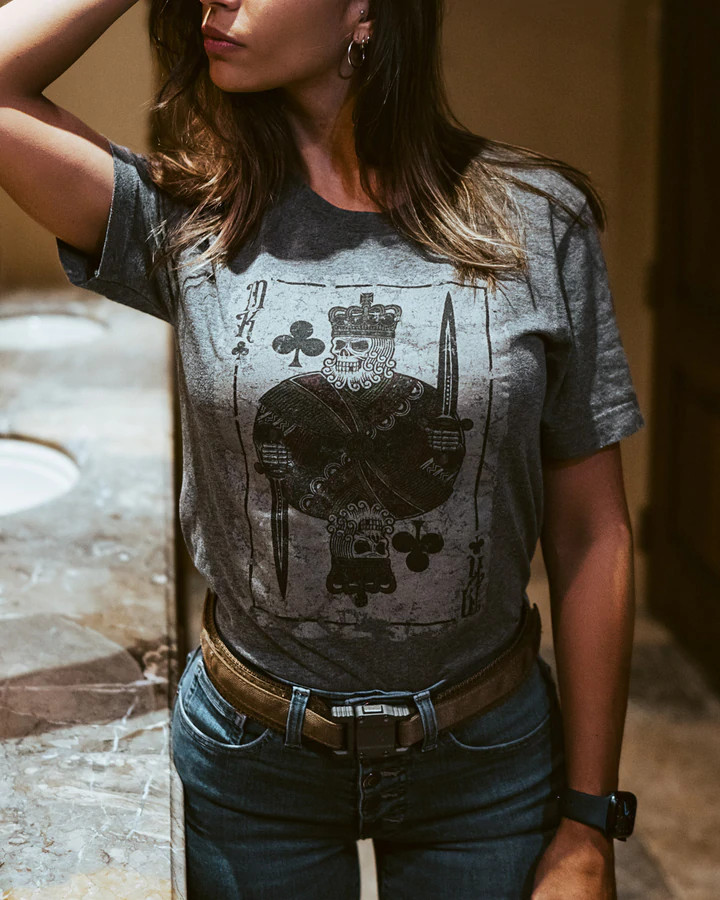 Microtech King Card Tee Shirt SS Crew Unisex