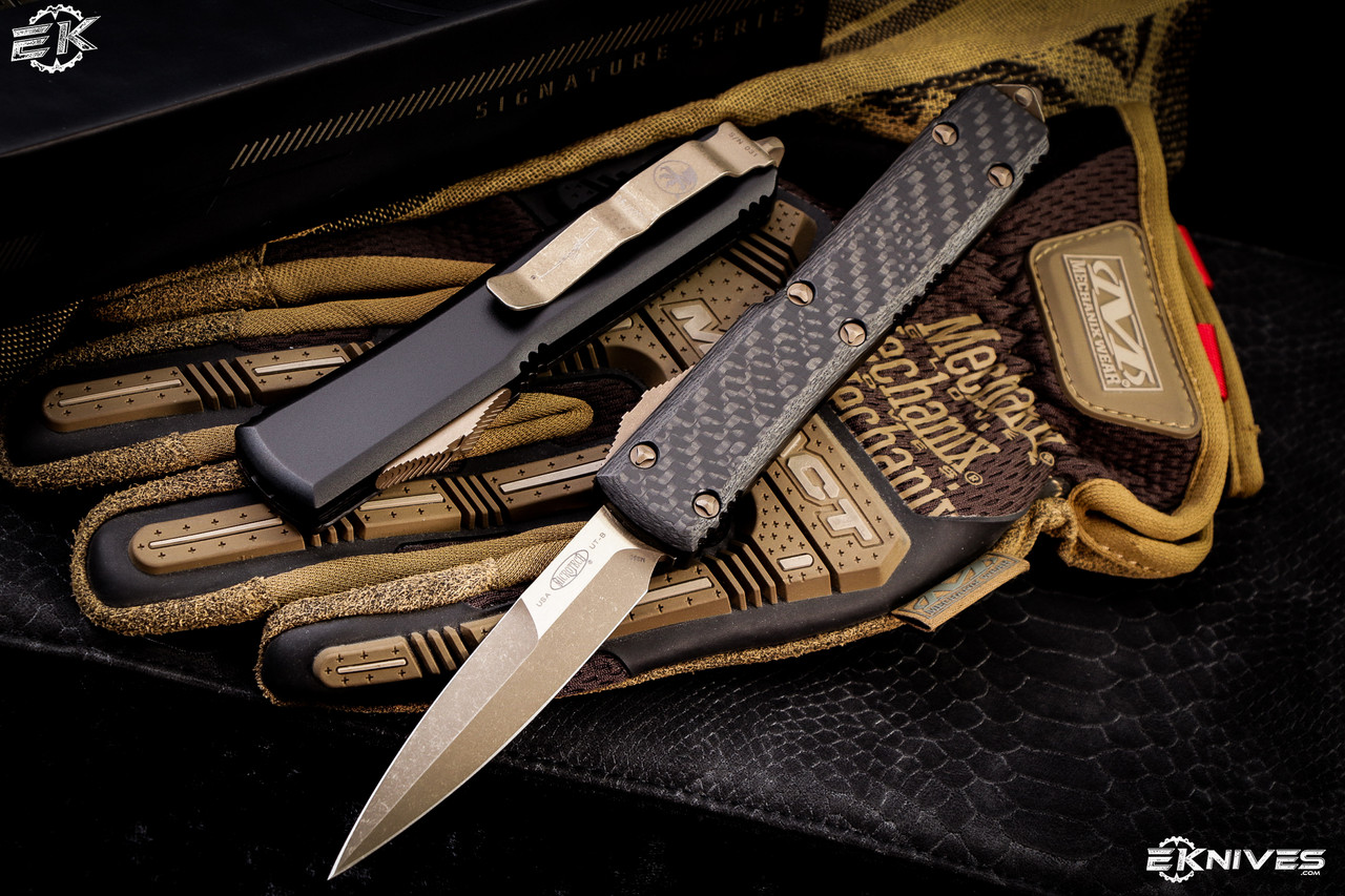 Microtech Ultratech OTF Carbon Fiber Automatic Knife Signature 3.4 ...