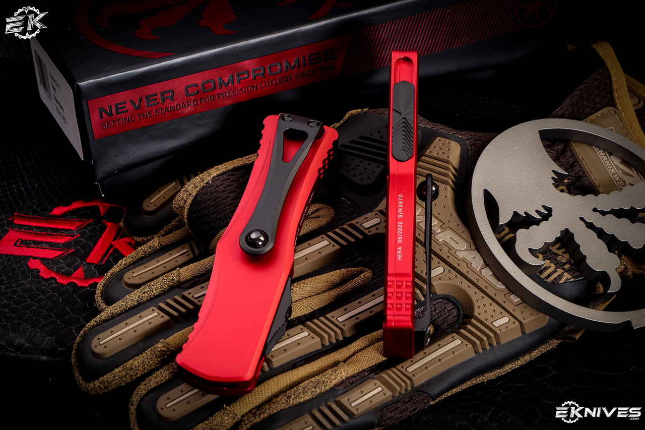 Microtech Hera OTF Automatic Knife Red- EKnives