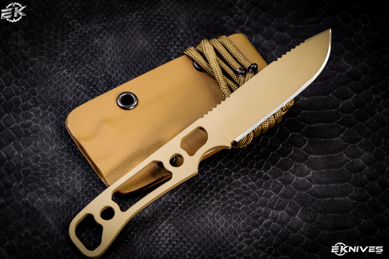 Hawk Creek Armory "Savage Lite" Skeletonized Fixed Blade Coyote ...