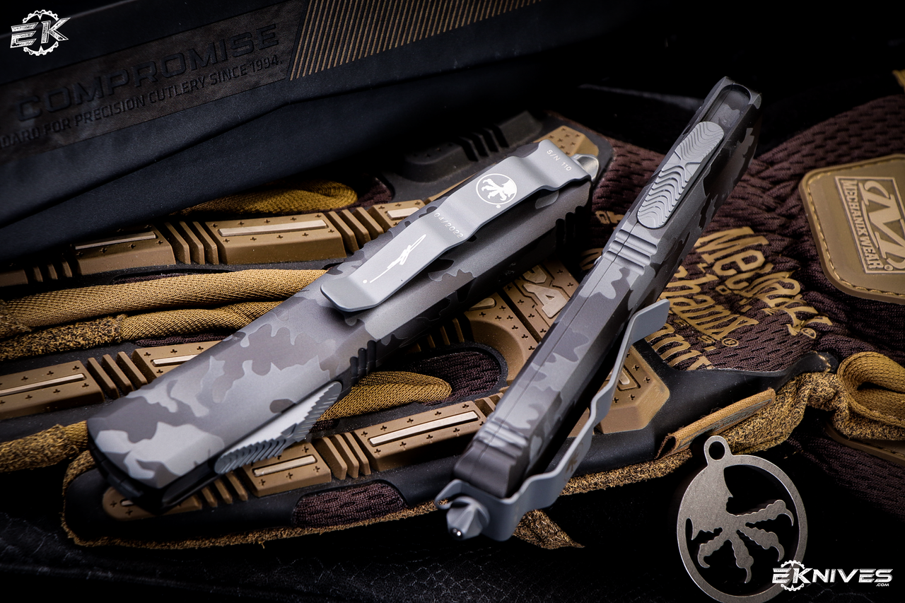 Microtech Ultratech Urban Camo Cerakote OTF Automatic Knife 3.4" Tanto ...