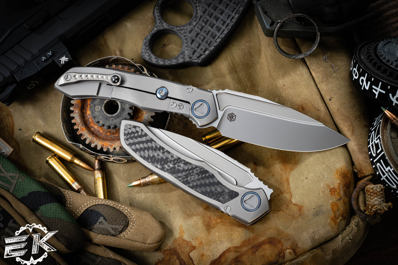 Microtech Anax Integral Folding Knife Titaniumcarbon Fiber 375 Drop