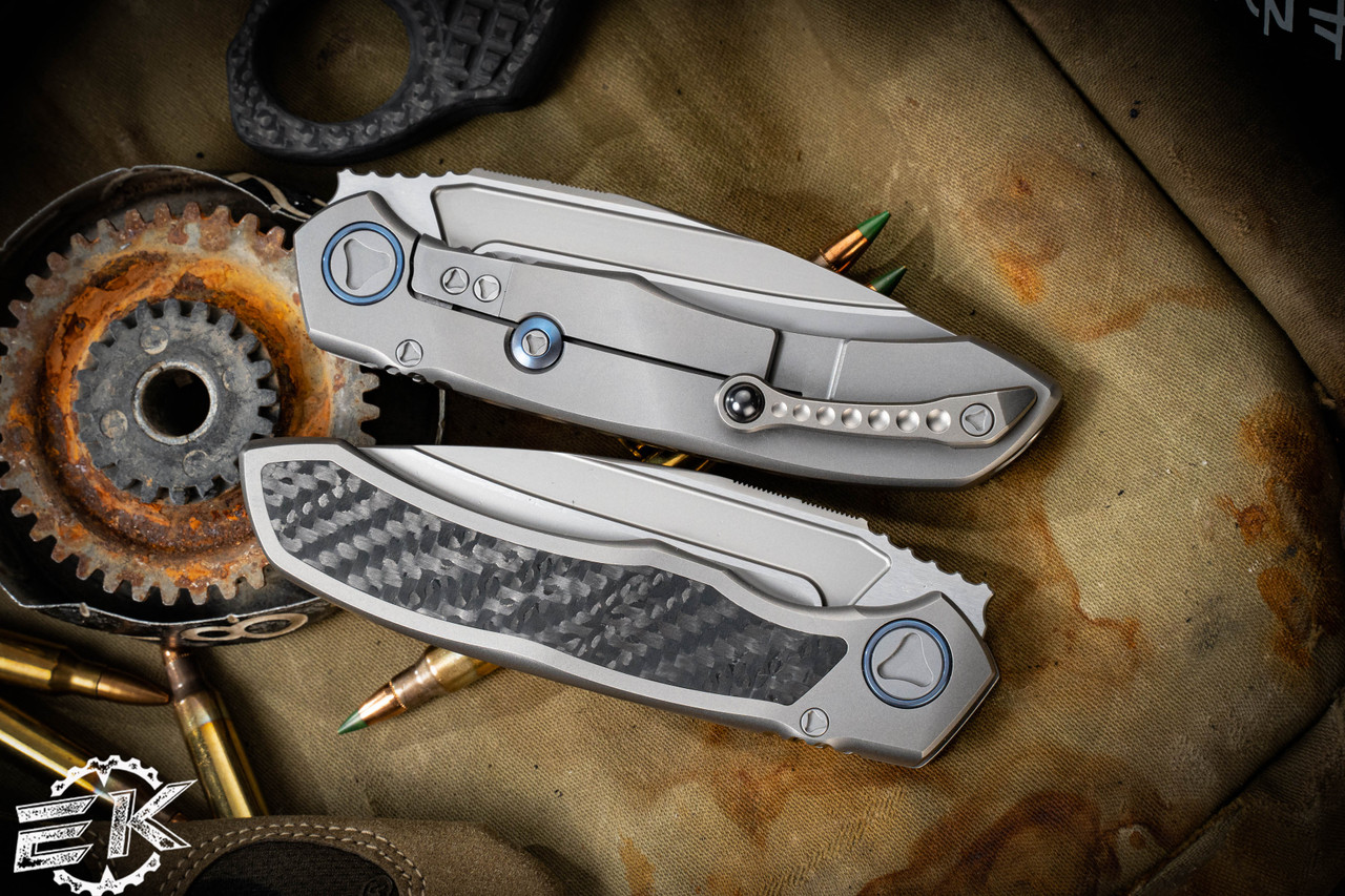 Microtech Anax Integral Folding Knife Titaniumcarbon Fiber 375 Drop