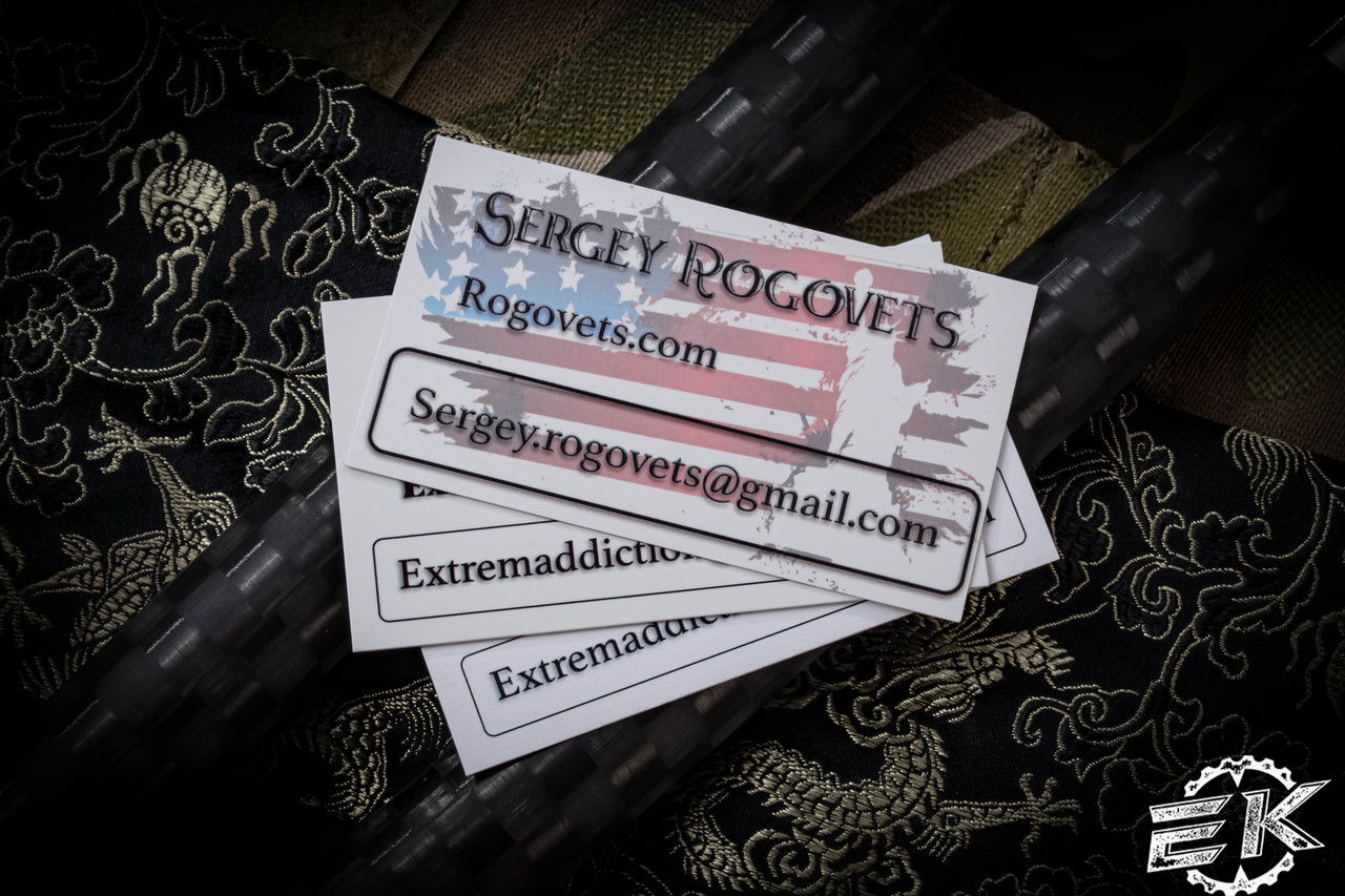 Sergey Rogovets Custom "Nunchucks" Carbon Handles, Titanium Anodized Ends