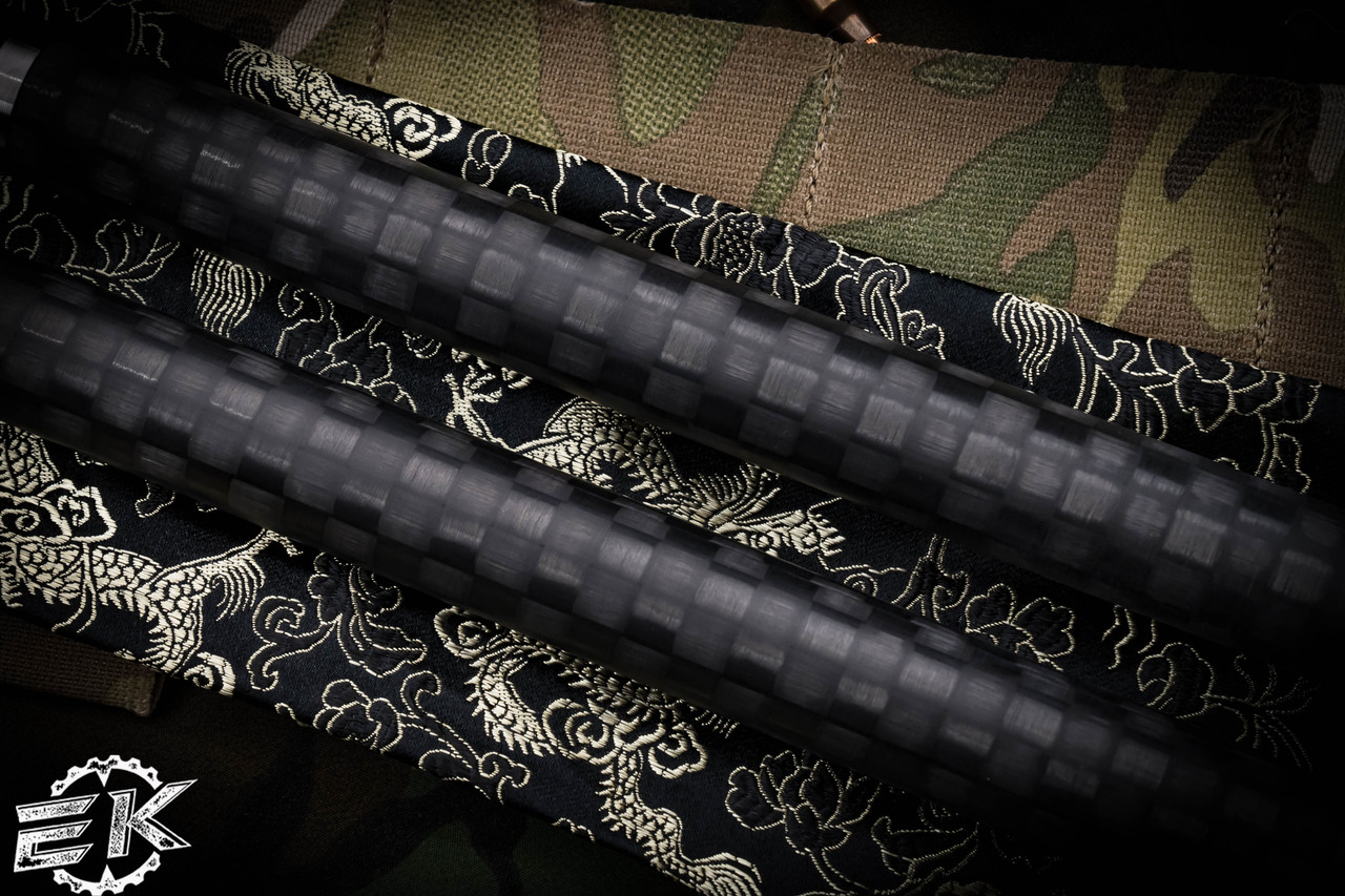 Sergey Rogovets Custom "Nunchucks" Carbon Handles, Titanium Anodized Ends