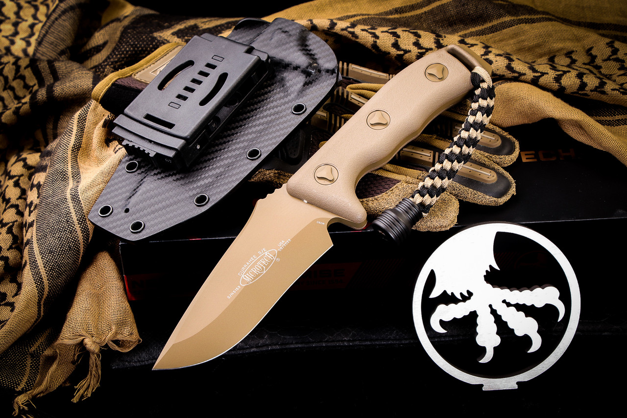 Microtech Currahee Tan Cerakote S/E Fixed Blade 4.5" 102-1CTA
