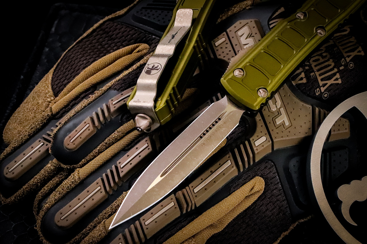 Microtech Ultratech Ii Stepside Otf Automatic Knife Od Green 34