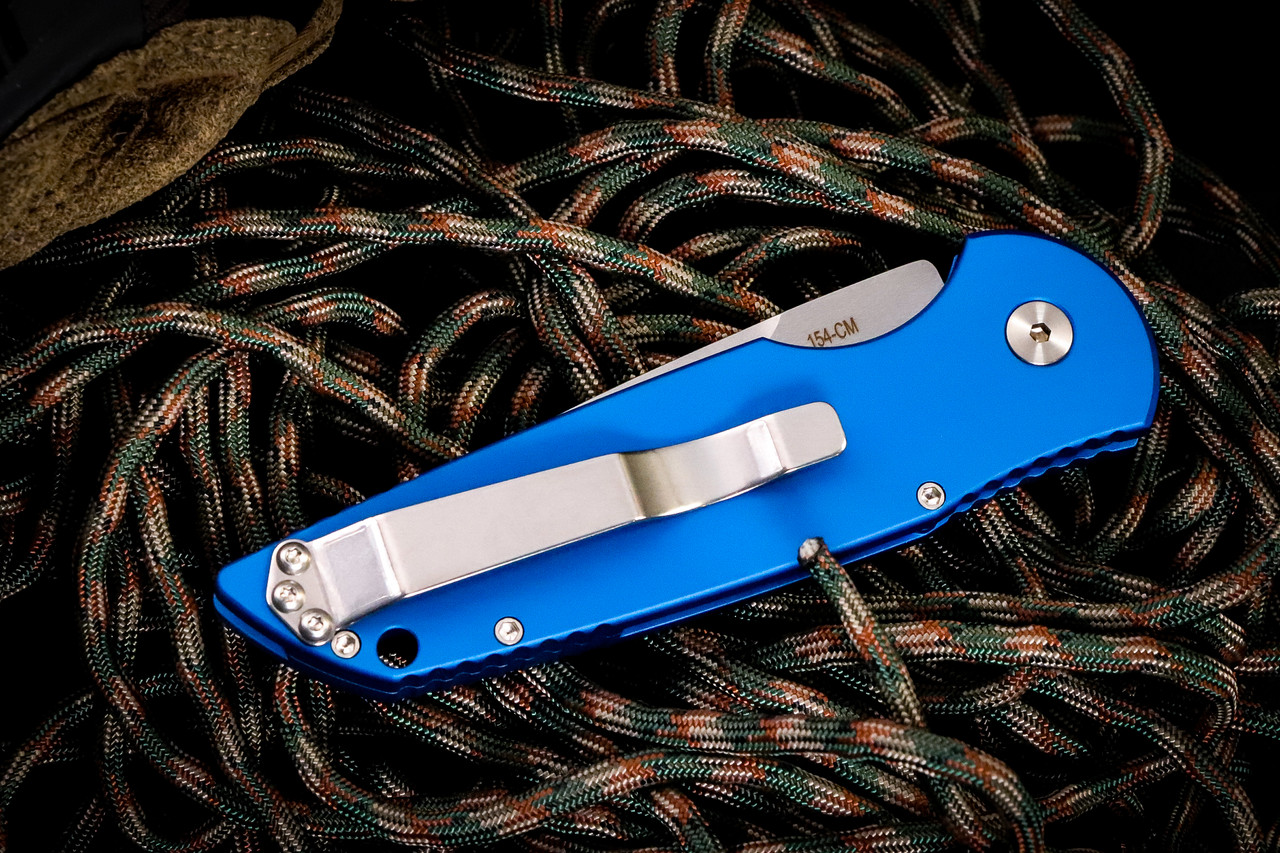 Protech Tr 3 Tactical Response Left Hand Automatic Folding Knife Blue 3