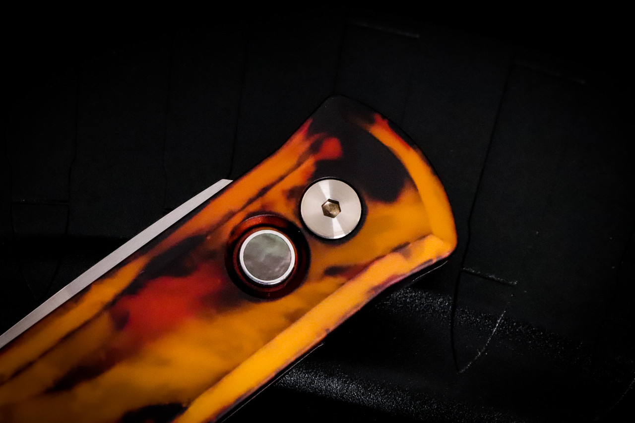 Protech Custom Godfather Del Fuego Automatic Folding Knife 4 Satin