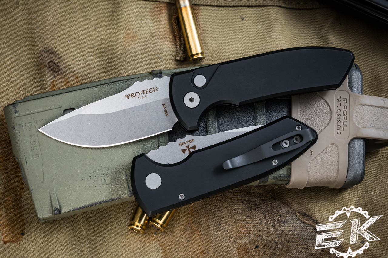 Protech Les George Sbr Short Bladed Rockeye Automatic Knife 25
