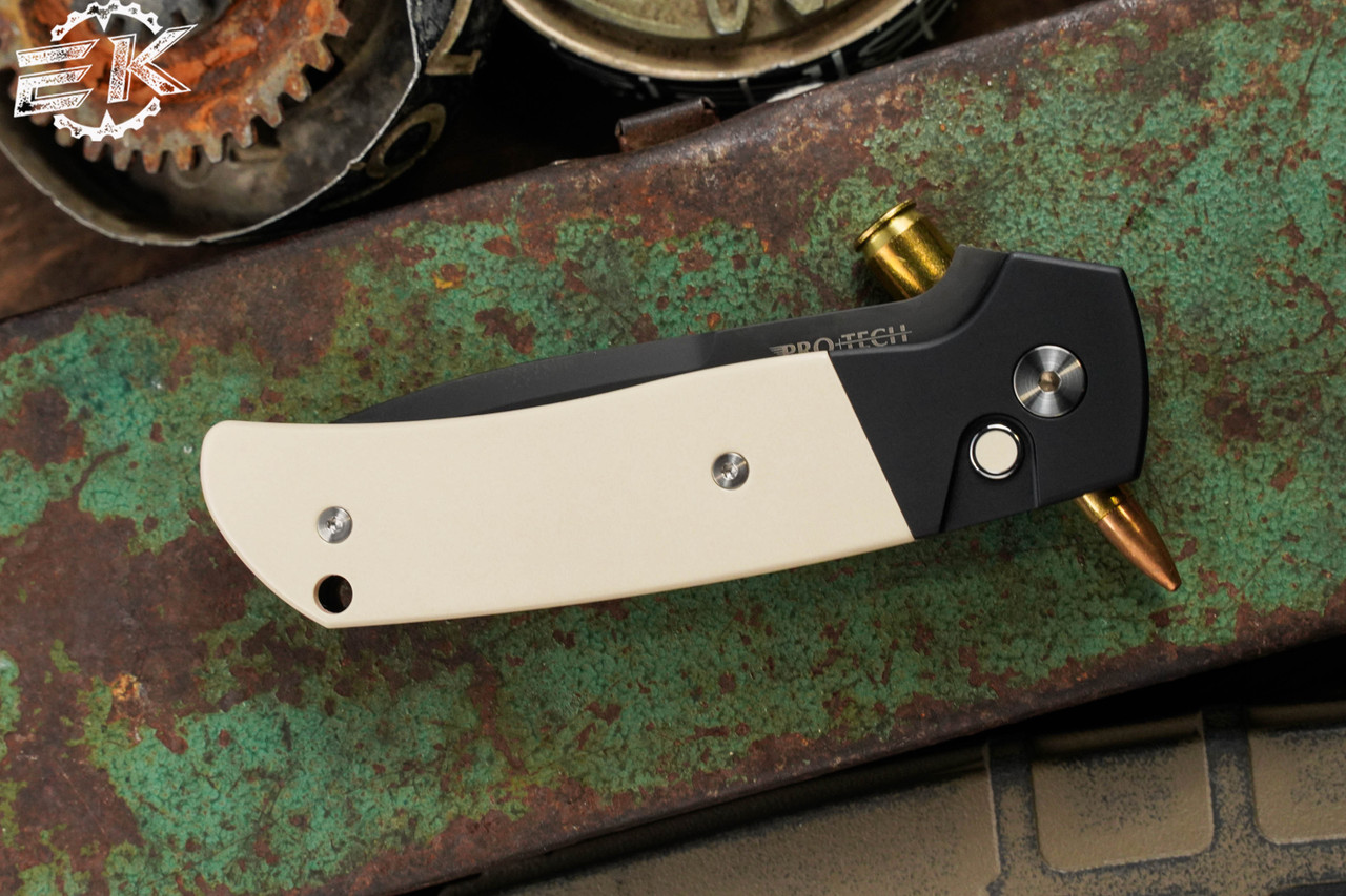 Protech Terzuola Atcf Automatic Folding Knife Tuxedo Ivory Micarta 3