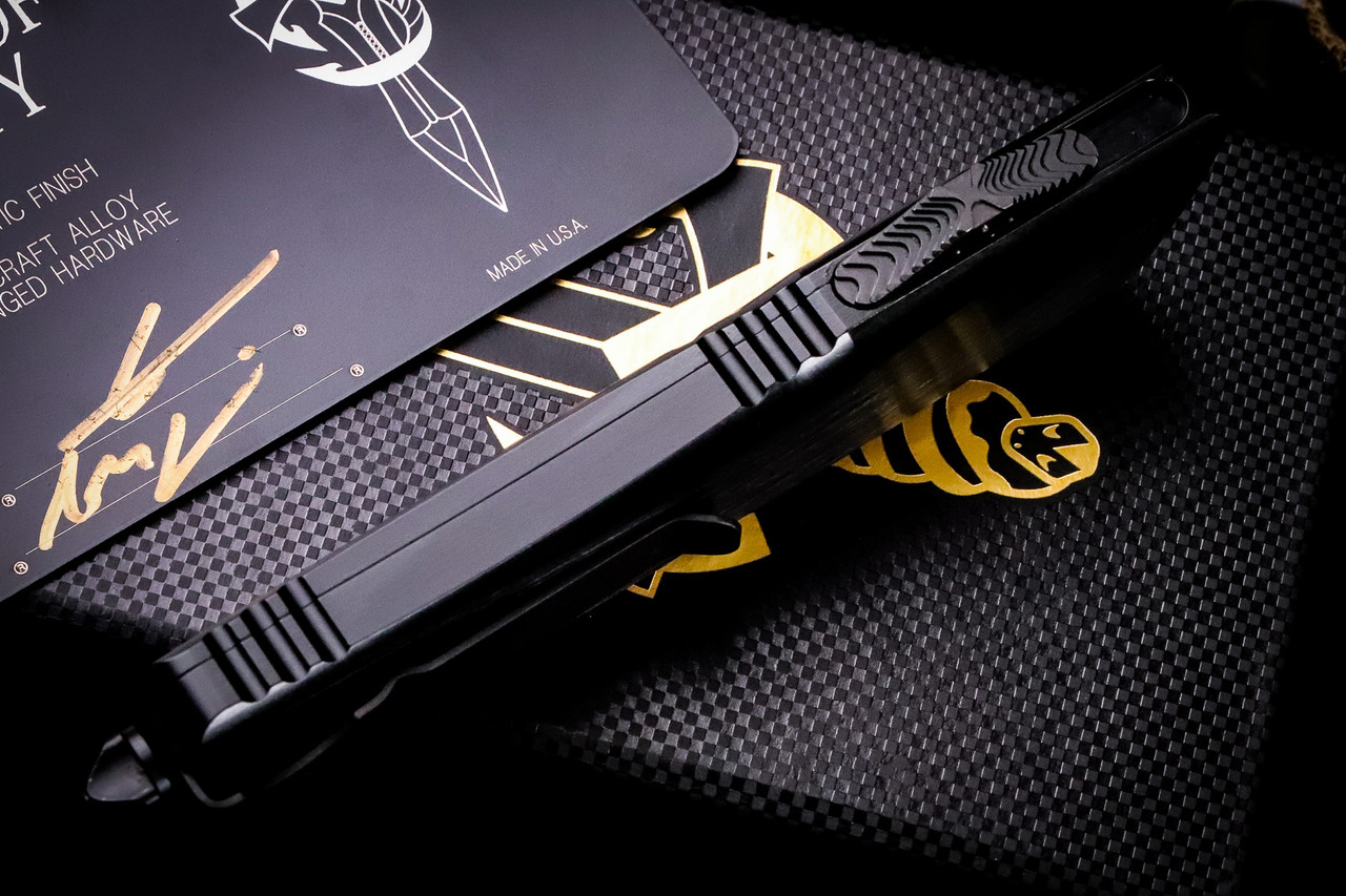 Marfione Custom Combat Troodon Otf Black Dagger Relief Knife 38 Dlc